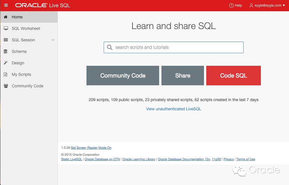 Oracle LiveSQL在线SQL学习 - 墨天轮