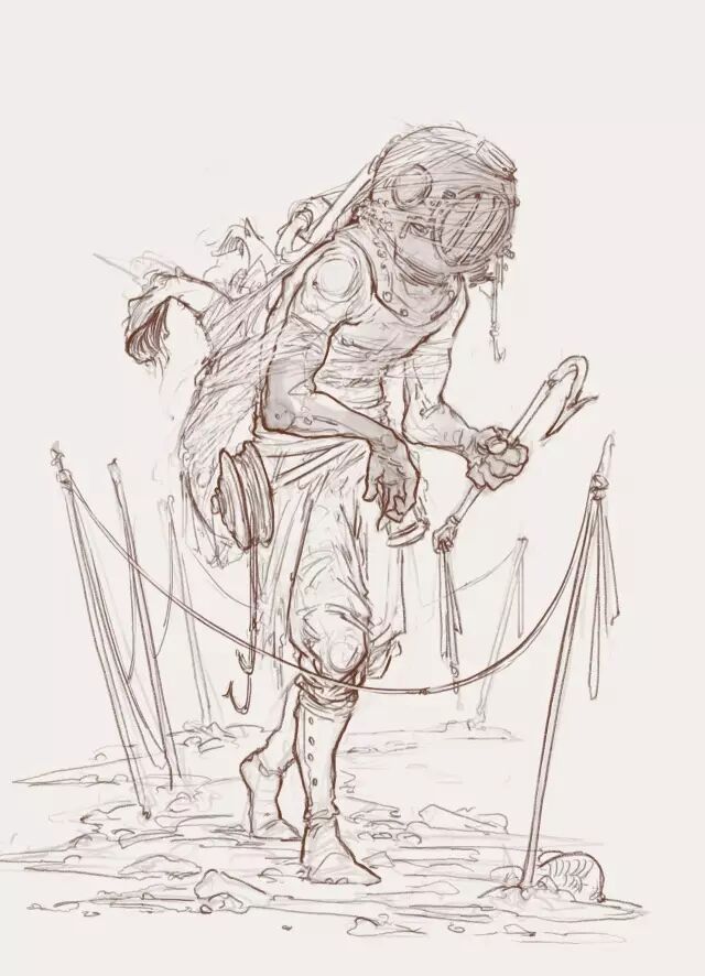 96年的大撕丨概念艺术家TIMOFEY STEPANOV新作.线稿欣赏-腾讯游戏学堂