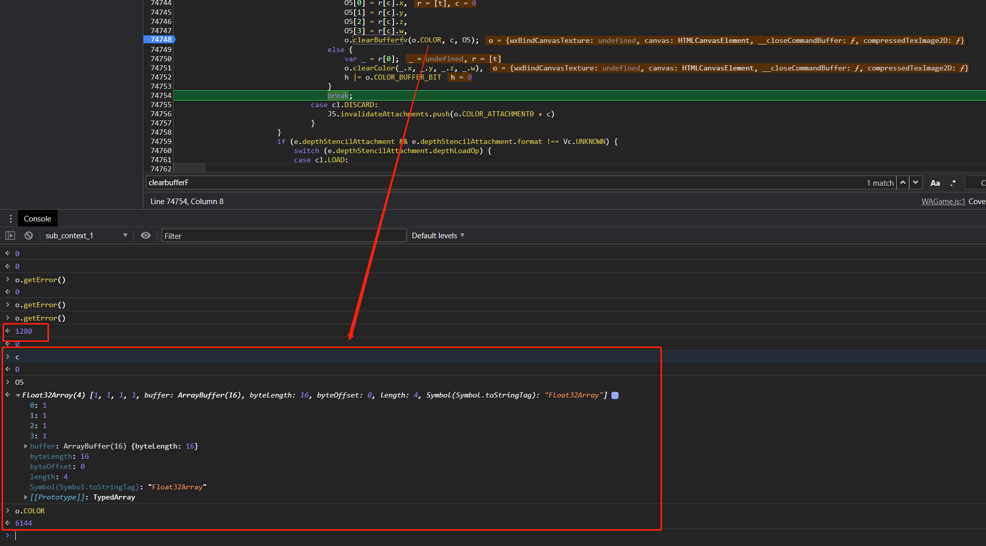 微信小游戏 Webgl2 gl.clearBufferfv 返回 1280 Invalid Enum | 微信开放社区