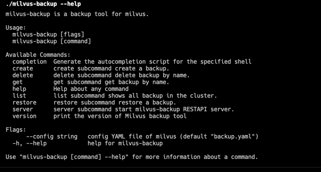 还在担心数据丢失？Milvus-backup 带你“一键复原” - 脉脉