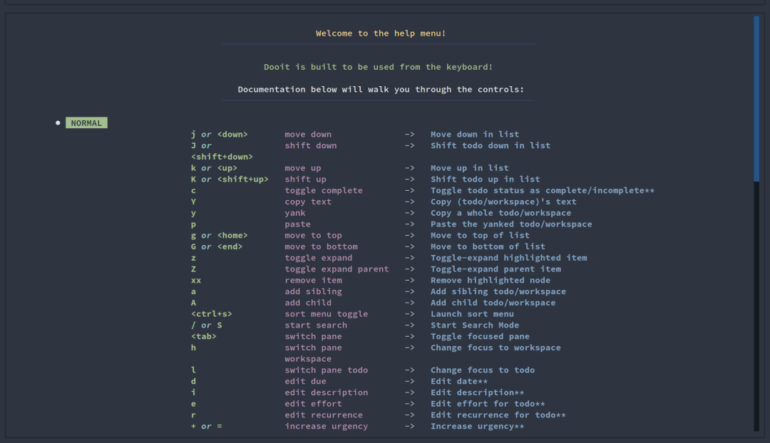 Github上开源的一款简洁高效的TUI待办事项管理器：dooit - Py学习