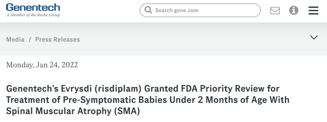 SMA进展：Genentech的Risdiplam获FDA优先审查，适用扩展至2个月以下的幼儿 - 脉脉