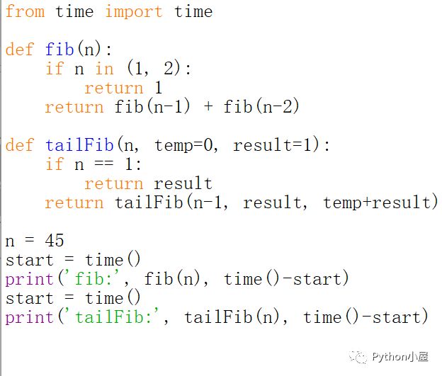 尾递归优化原理与python实现（以fibonacci数列和小明爬楼梯问题为例） Py学习