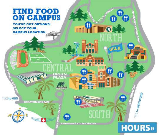 请问UCLA校园里用餐都有哪些选择？ 申请方