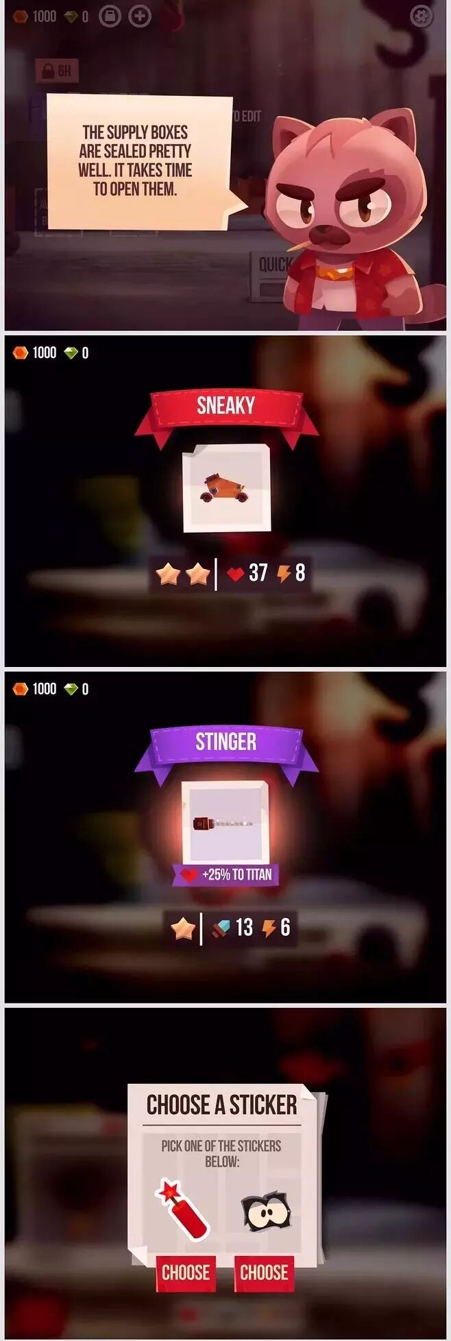 精选UI | 欧美扁平游戏《CATS》UI界面欣赏-腾讯游戏学堂