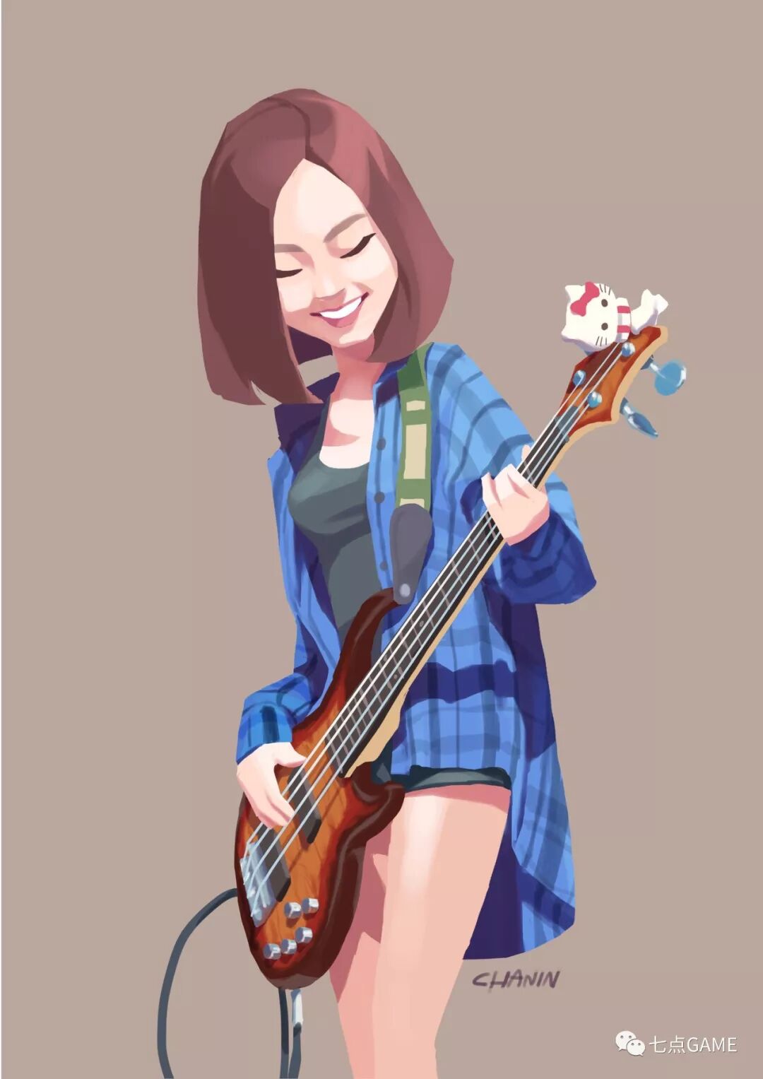 高度概括的块面感卡通风 泰国画师chanin suasungnern作品-腾讯游戏学堂