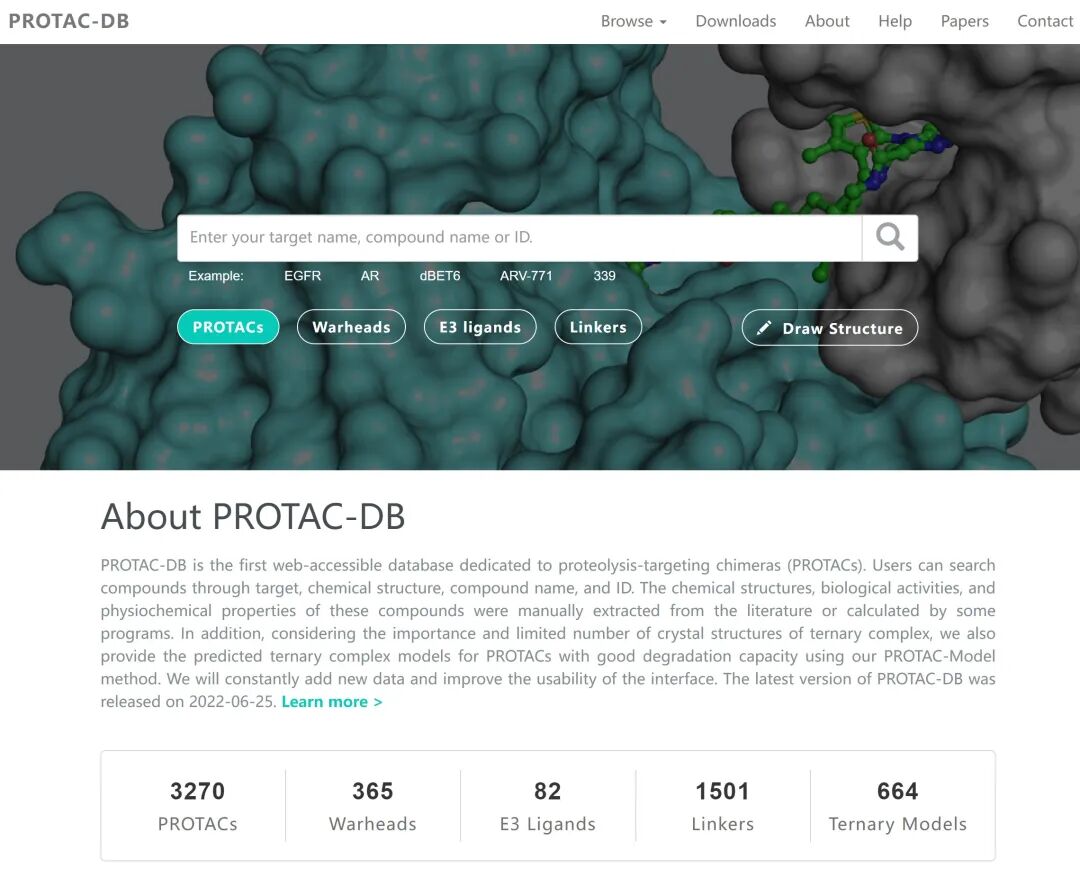 蛋白降解靶向嵌合体数据库PROTAC-DB 2.0来了！医药新闻-ByDrug-一站式医药资源共享中心-医药魔方