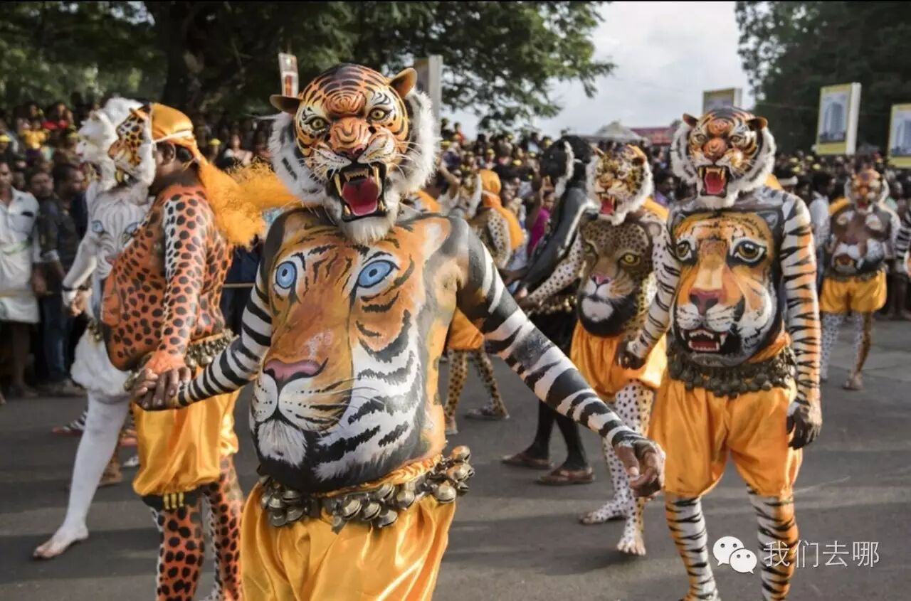 神秘印度 庆祝丰收的老虎节@一路风景之Pulikali tiger parade | 自由微信 | FreeWeChat