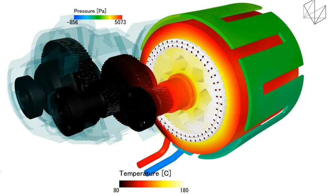 设计仿真 | Cradle CFD 高效助力高功率马达进行热管理设计_Cradle CFD-技术邻