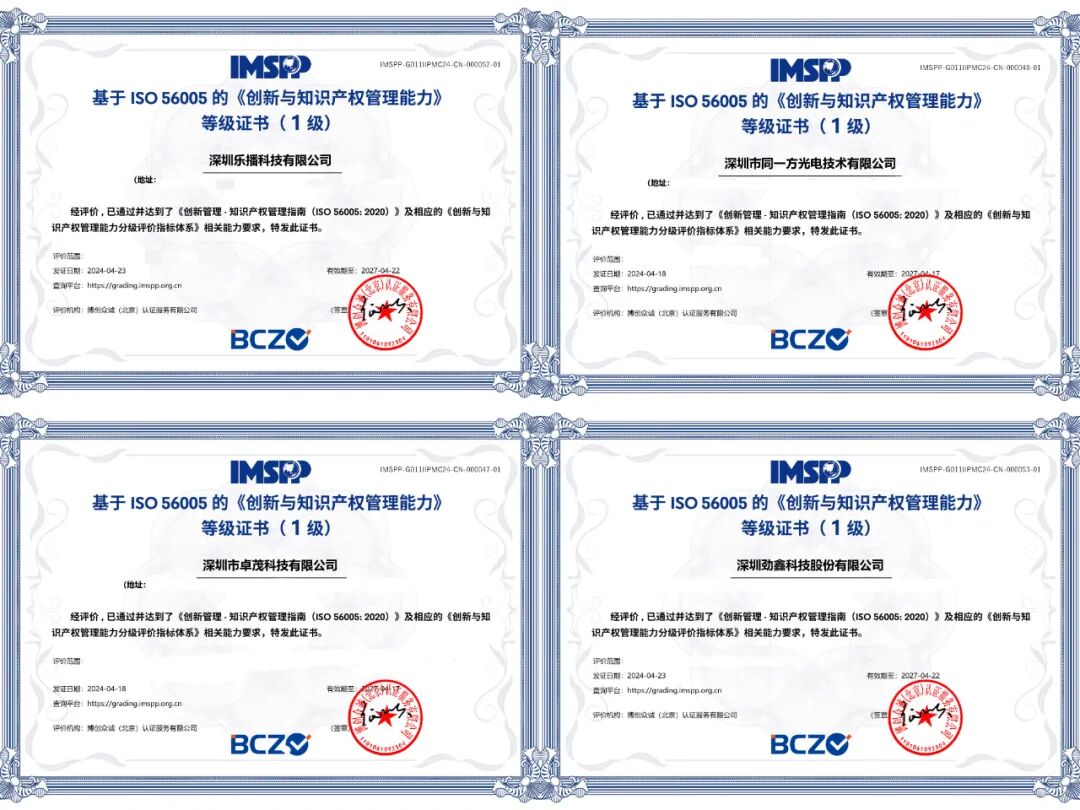 博创众诚颁发首批ISO 56005分级评价证书-企业新闻-博创众诚（北京）认证服务有限公司