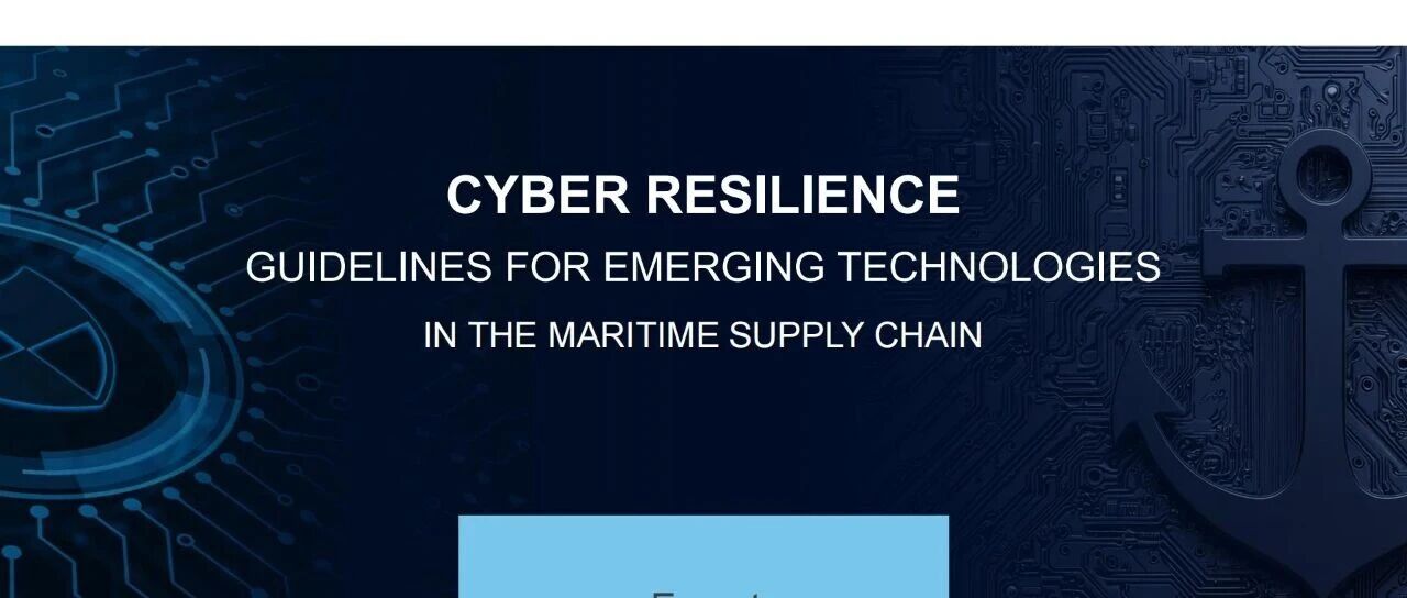 国际港口协会（IAPH）：海运供应链新兴技术网络弹性指南 - 信息安全知识库