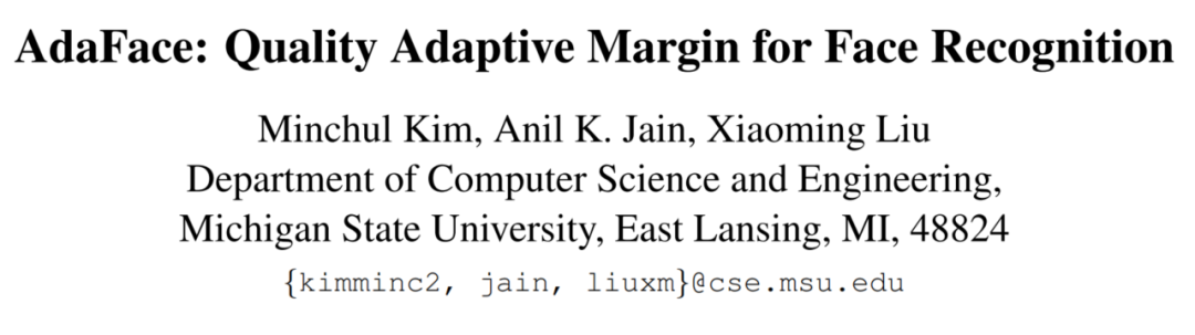CVPR2022 Oral | CosFace、ArcFace的大统一升级,AdaFace解决低质量图像人脸识 - 水木清扬 - 博客园