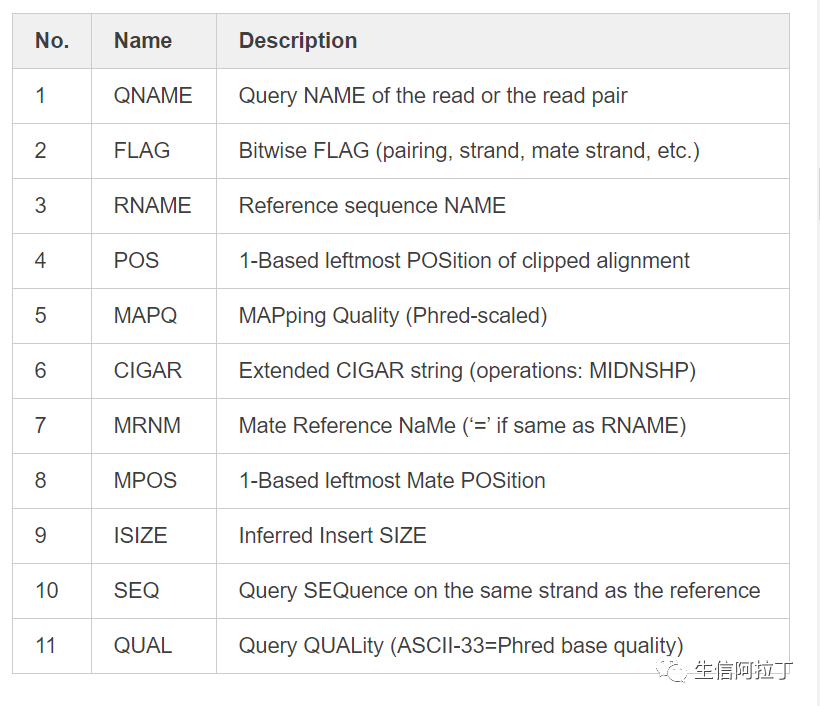 Sam/Bam文件格式详解 | 自由微信 | FreeWeChat