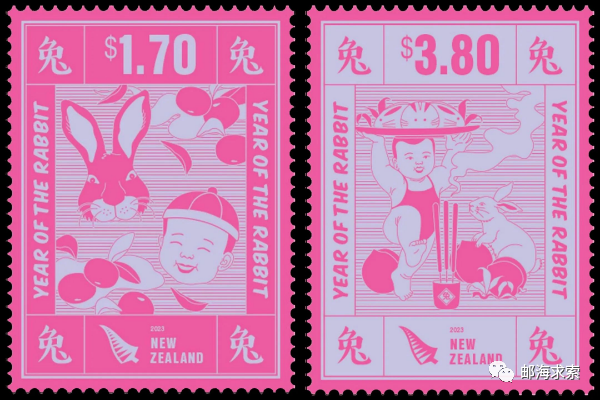 新年，看这些国家（地区）的兔年邮票_五月的海_新浪博客