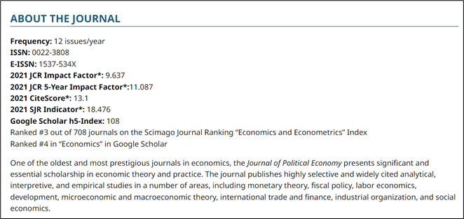 同济大学经济系一篇经济学五大刊Journal of Political Economy-网大论坛 - Powered by Discuz!