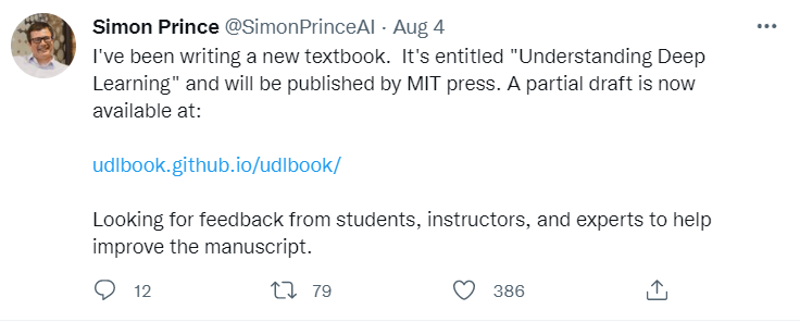 【2022新书】理解深度学习，203页pdf，巴斯大学教授Simon J.D. Prince撰著 - Py学习
