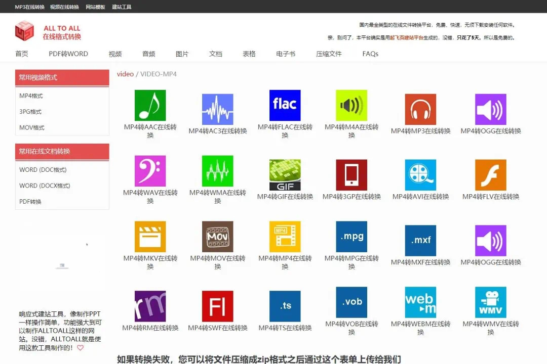 免费在线文件格式转换工具，ALL TO ALL，功能丰富，多场景适用！-奥兔兔