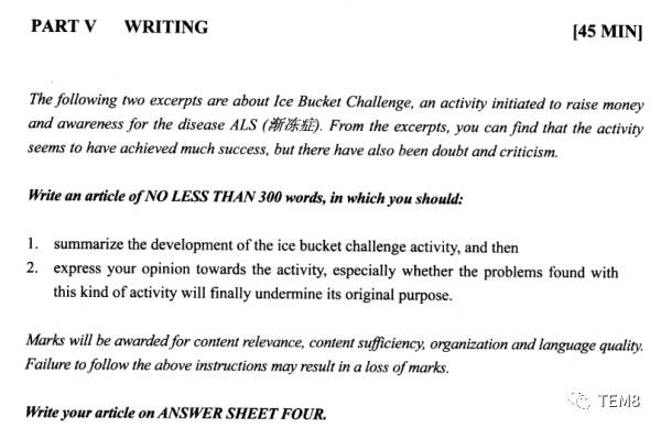 TEM8考纲解读(5): 写作 – 英语专八学习小站