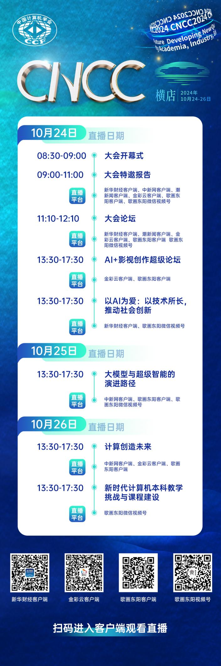 镜头记录下的CNCC2024，精彩时刻与你分享！大会第二天-中国计算机学会