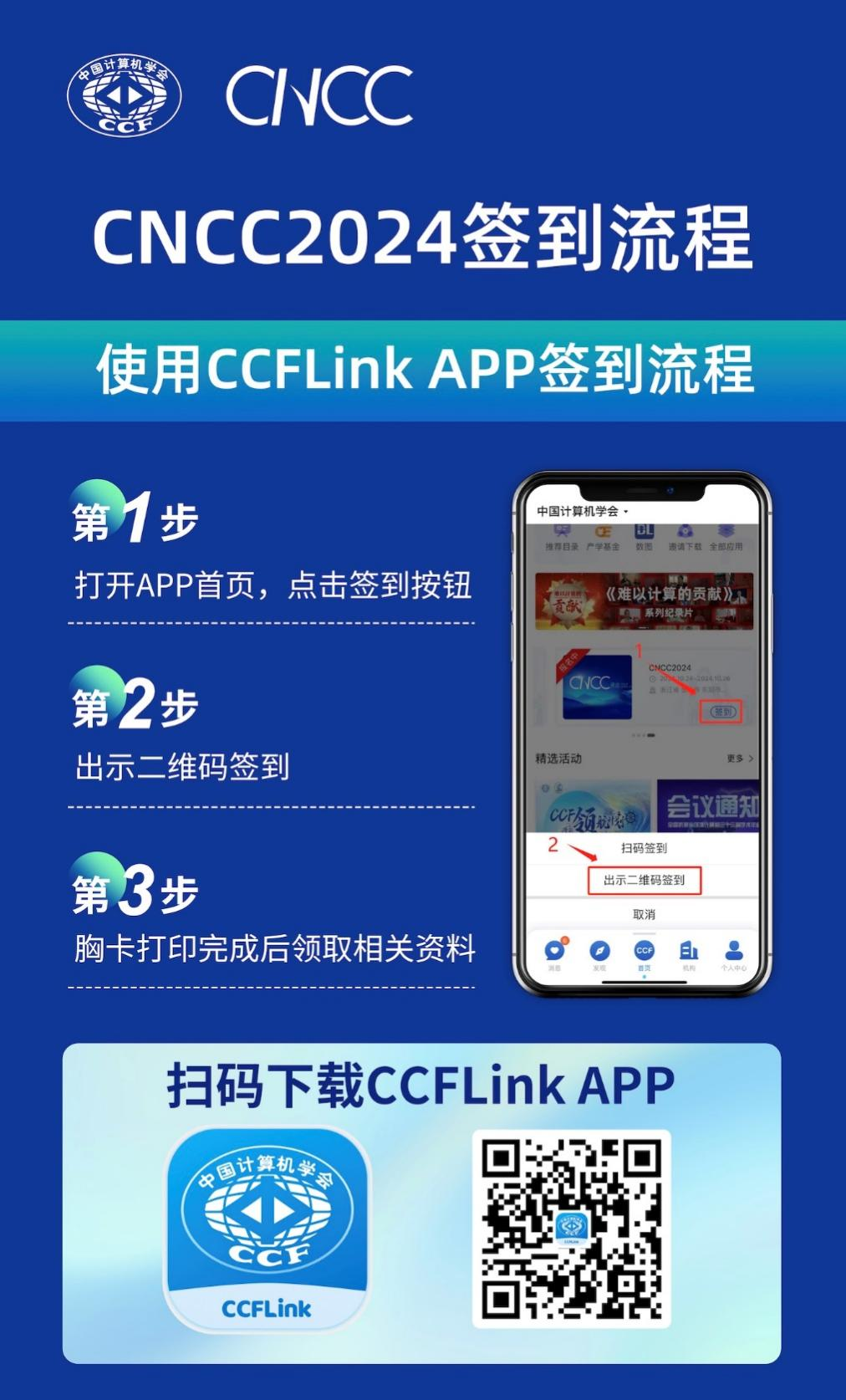 CNCC2024签到、用餐、交通指南，请查收 | 倒计时6天-中国计算机学会