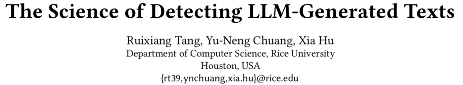 Detecting LLM-Generated-Text综述 – Arron's HomePage – NLP Researcher