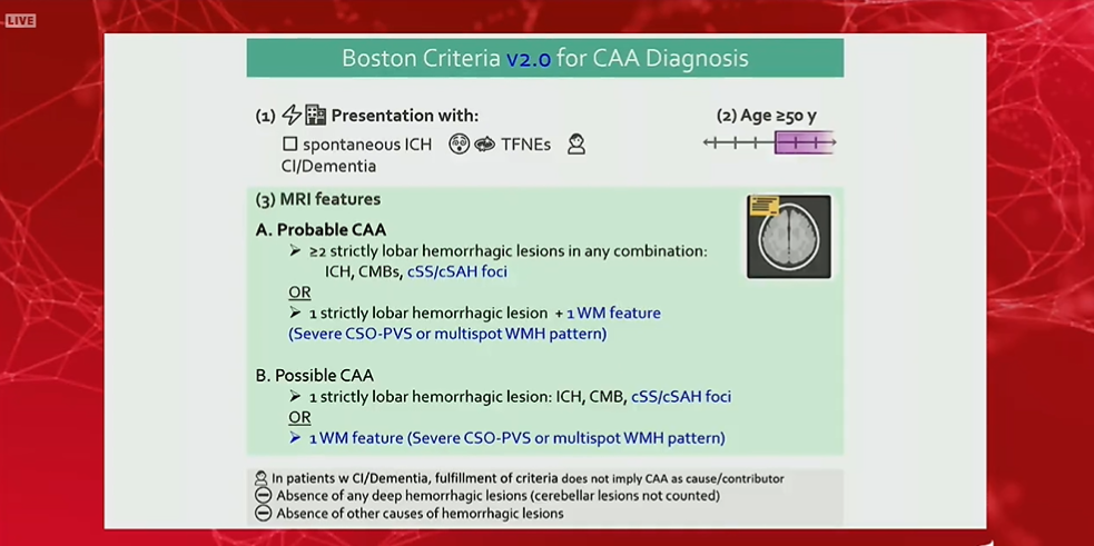 ISC2023 | 脑淀粉样血管病（cerebral amyloid angiopathy, CAA）专题 - 脑医汇 - 神外资讯 - 神介资讯