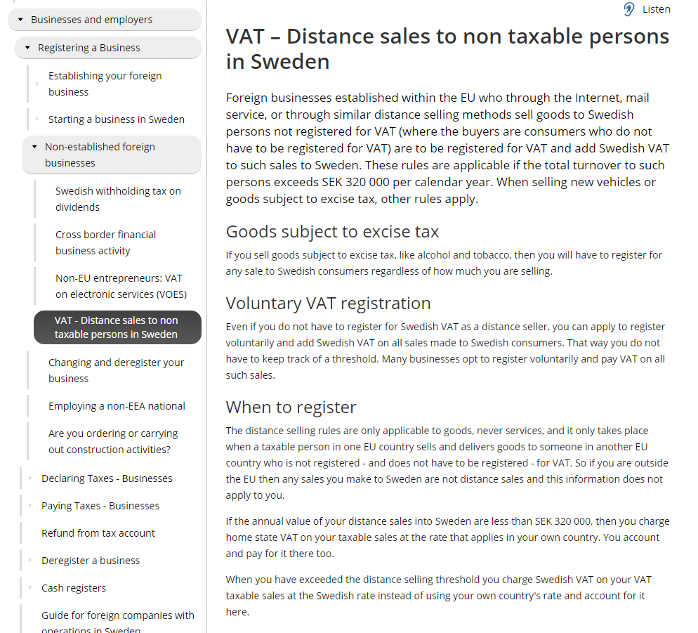 Swedish VAT Chemicals Tax – Amber