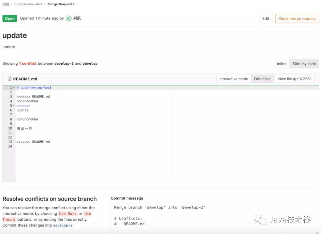 拯救狗屎代码：基于 Gitlab 的代码审查，简单实用_Java技术栈