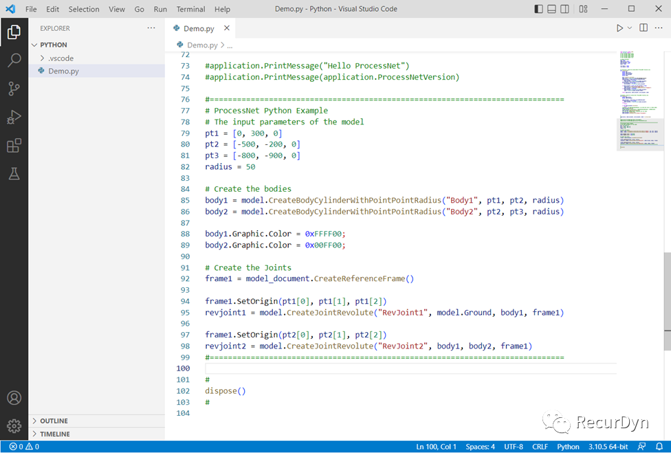 基于Python的RecurDyn二次开发_RecurDyn二次开发 PYTHON-技术邻
