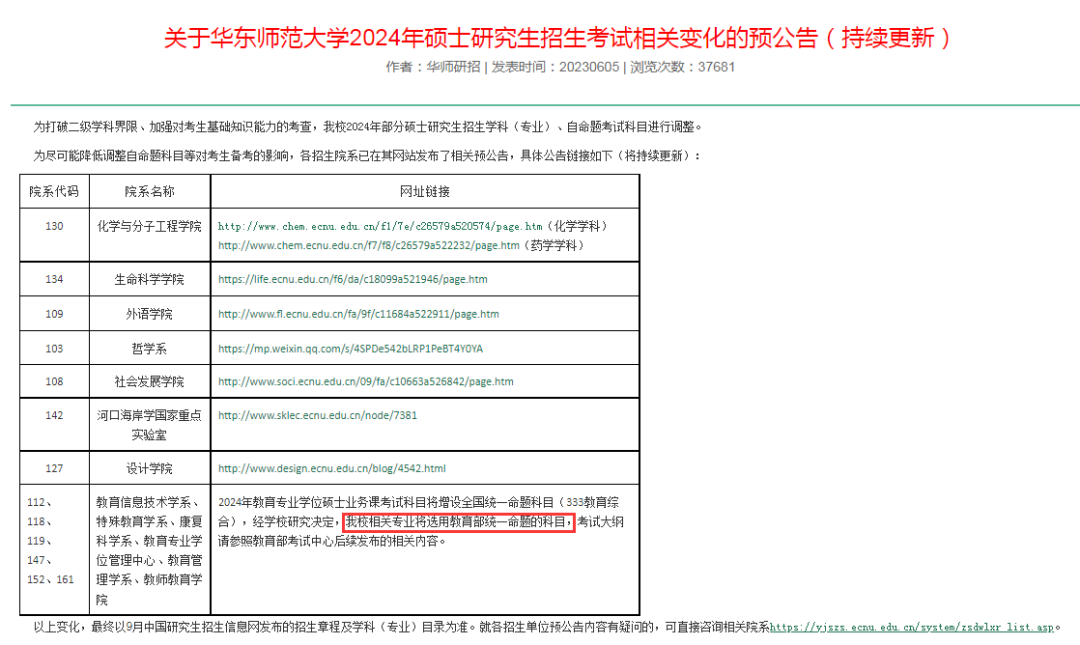 教育学考研 | 速看！这些院校确定加入333统考！