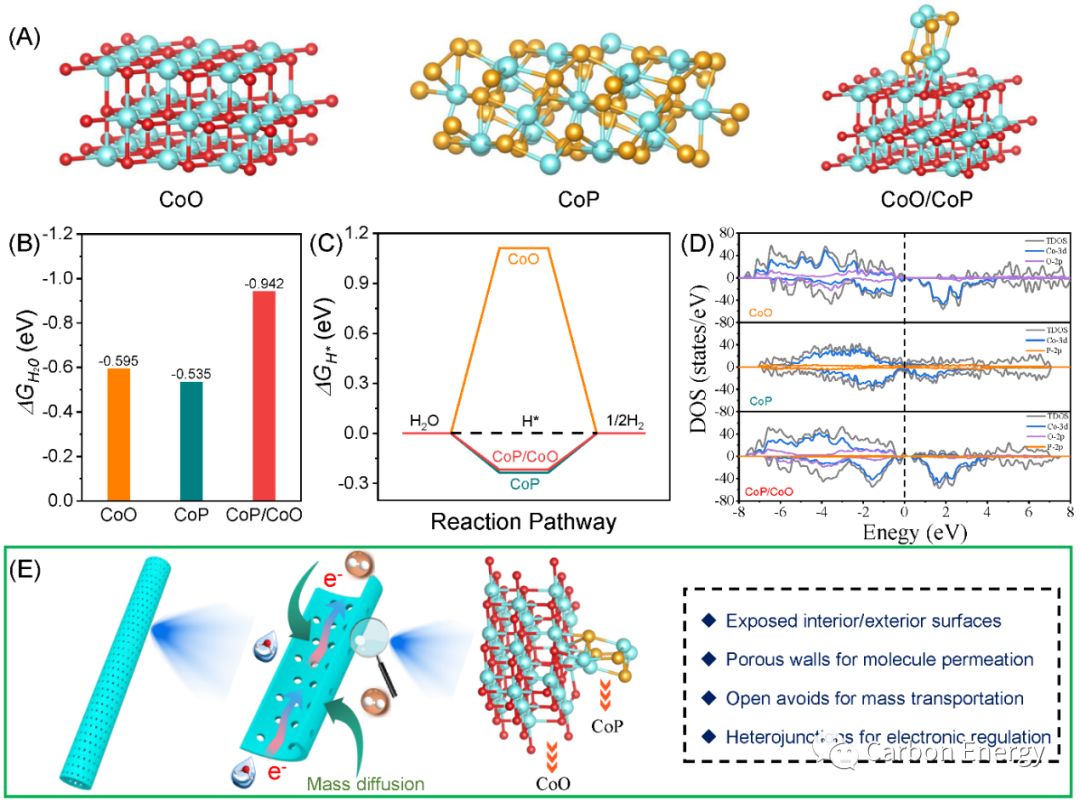 科学网—[转载]东南大学黄凯&南京师范大学唐亚文&徐林Carbon Energy：CoP/CoO异质结多孔纳米管促进电解水制氢 - 李娟的博文
