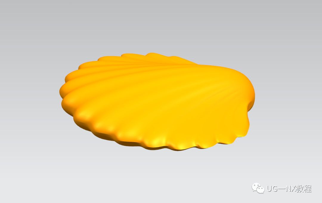 UG NX画一个曲面贝壳模型-技术邻