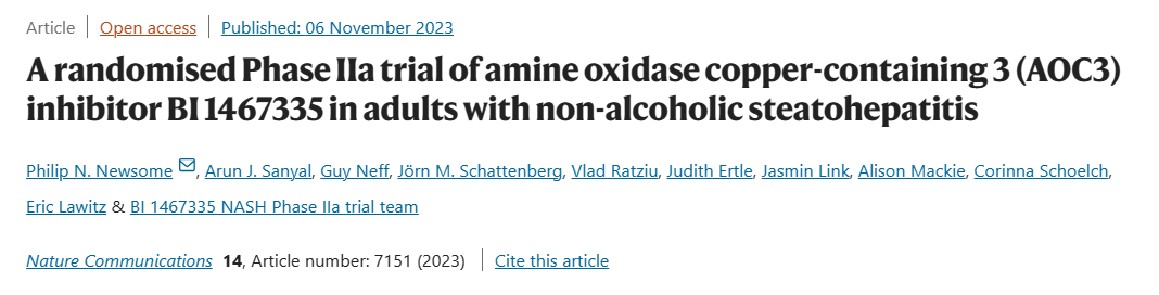 NASH靶点——AOC3的“危与机”医药新闻-ByDrug-一站式医药资源共享中心-医药魔方