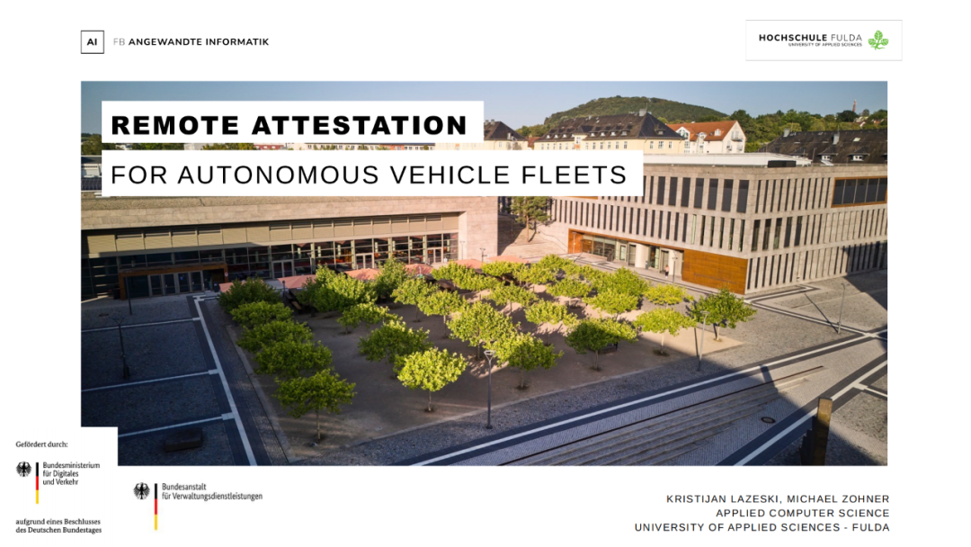 自动驾驶车队的远程证明 - 信息安全知识库