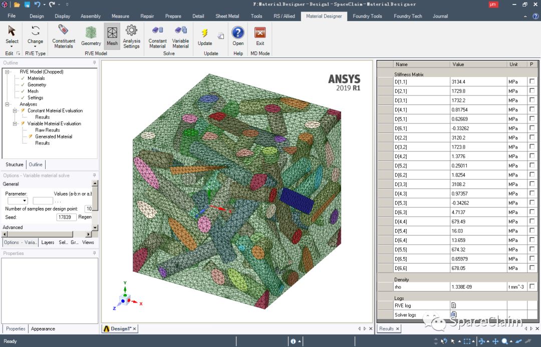 ANSYS SpaceClaim 2019R1 亮点 单元剖分新功能_SpaceClaim_结构基础_拓扑优化_形状优化_通用-仿真秀干货文章