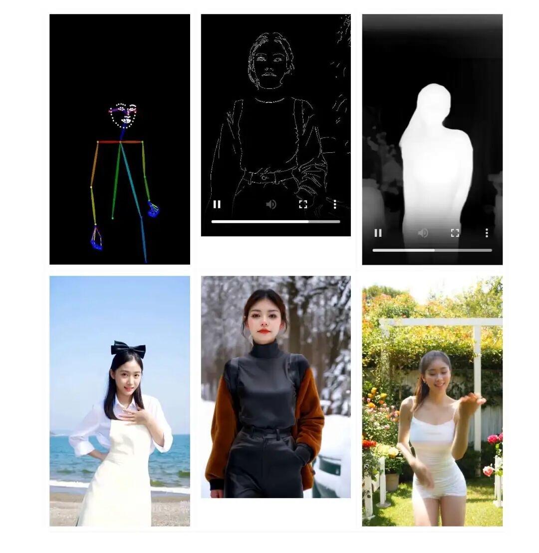 阿里Wan2.2-Fun-Control：精准人物舞蹈迁移！线稿&姿势&深度多种CN支持ComfyUI官方版动作迁移生态全览