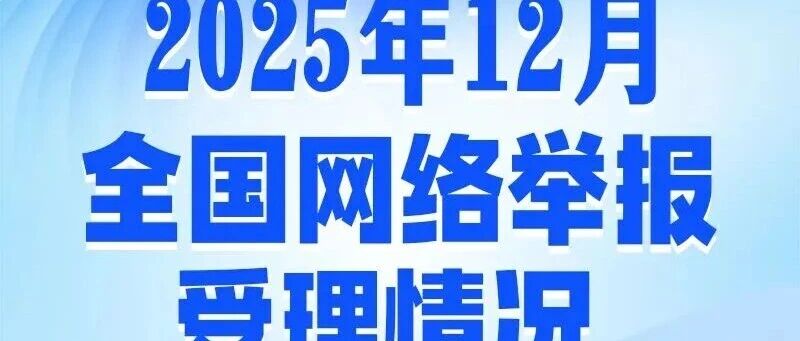 发布|2025年全国网络举报受理情况 | ZONE.CI 全球网