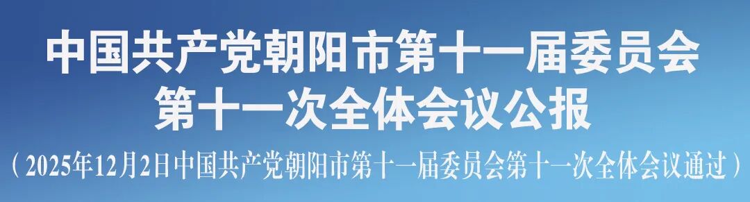中国共产党朝阳市第十一届委员会第十一次全体会议公报-科技工作-朝阳市科技局