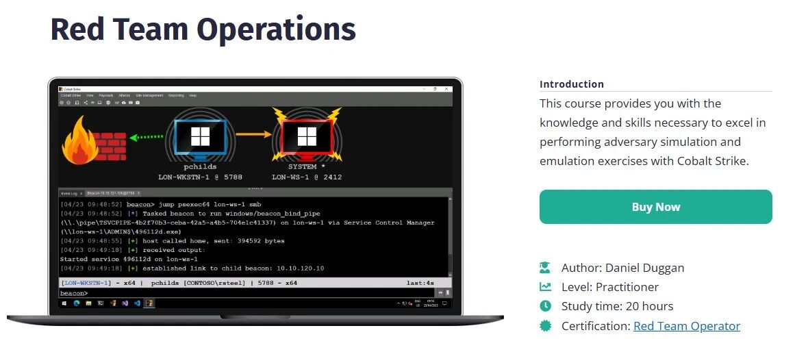 Red Team Operations组队计划 - 信息安全知识库