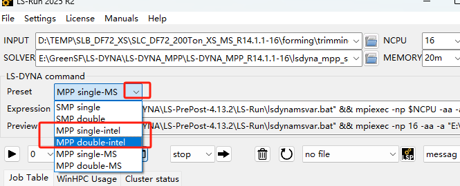 LS-DYNA学习笔记—LS-RUN提交算例多CPU计算设置方法_LS-DYNA-技术邻