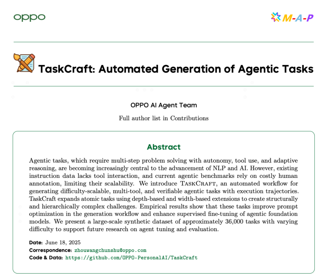 Agent RL和智能体自我进化的关键一步: TaskCraft实现复杂智能体任务的自动生成-腾讯云开发者社区-腾讯云