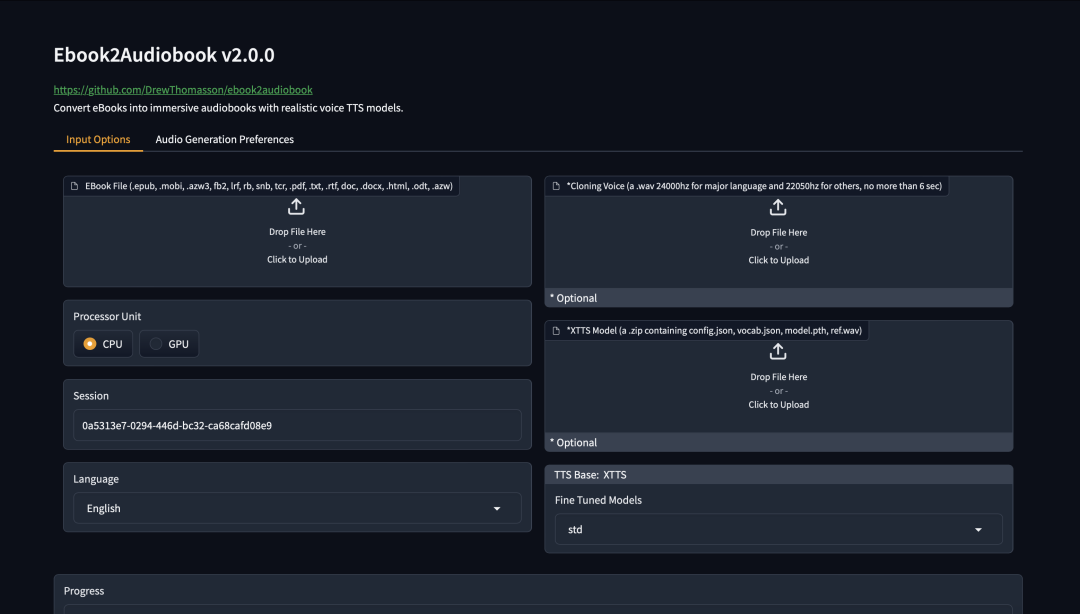 GitHub又一个逆天项目！支持1100+种语言，还能克隆声音，能把任何电子书秒变高质量有声书！ - Py学习