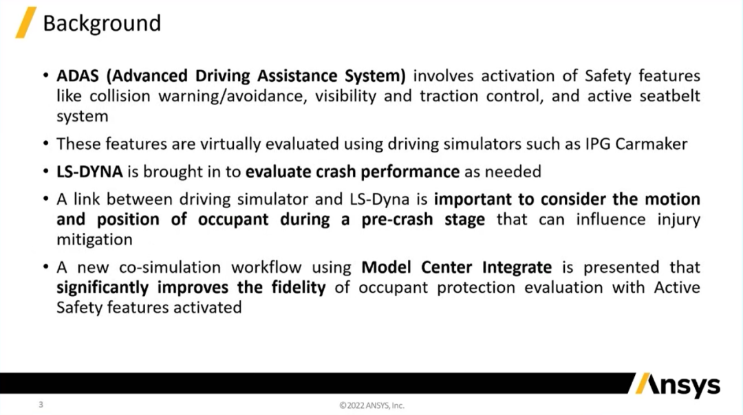 使用LS-DYNA/CarMaker/Model Center联合仿真方法进行ADAS事件前后的汽车乘员保护_ANSYS LS-DYNA 汽车 ...