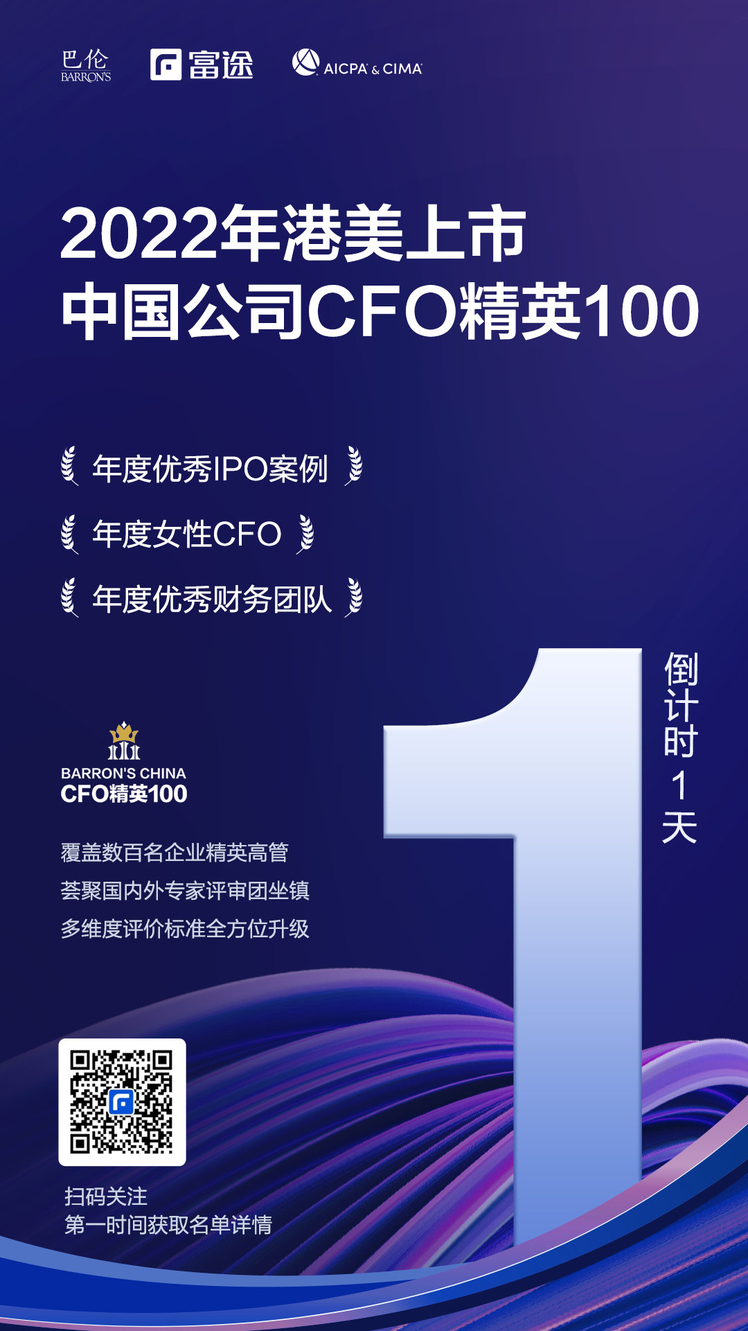 倒计时1天 ︳巴伦周刊 x 富途 x 国际注会公会「港美上市中国公司CFO精英 100」评价即将揭晓！ - 脉脉